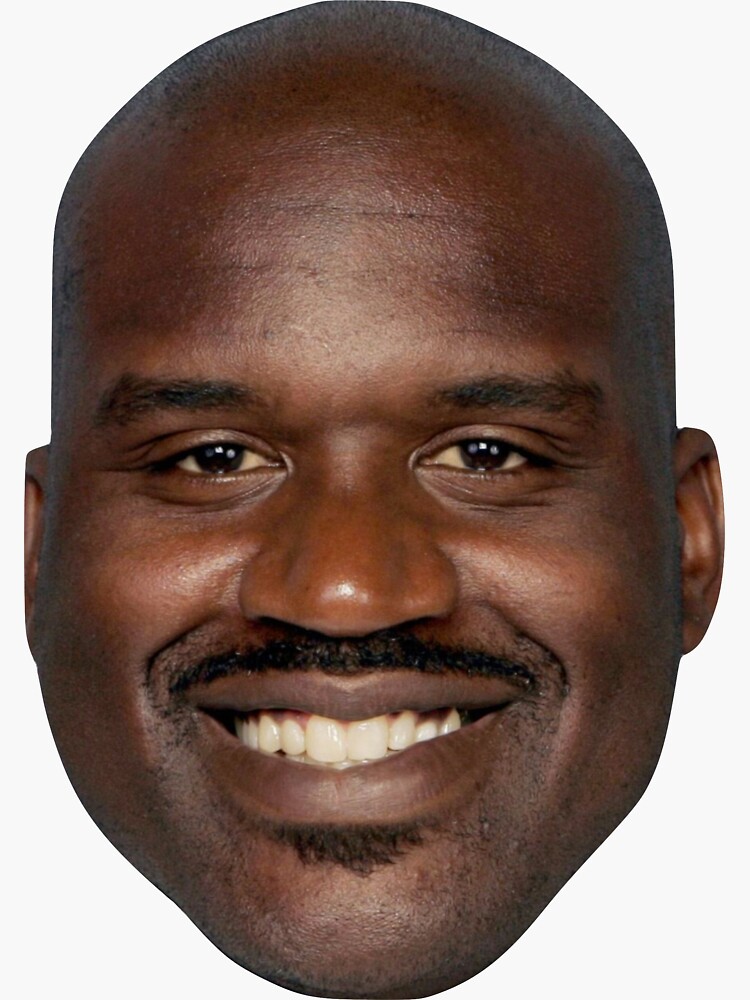 "Shaq Head" Sticker for Sale by waffle3 | Redbubble