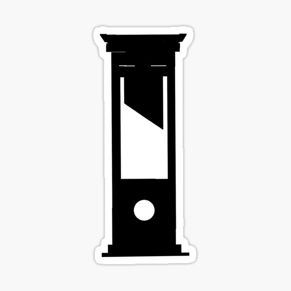 "Guillotine" Sticker for Sale by cimourdain | Redbubble