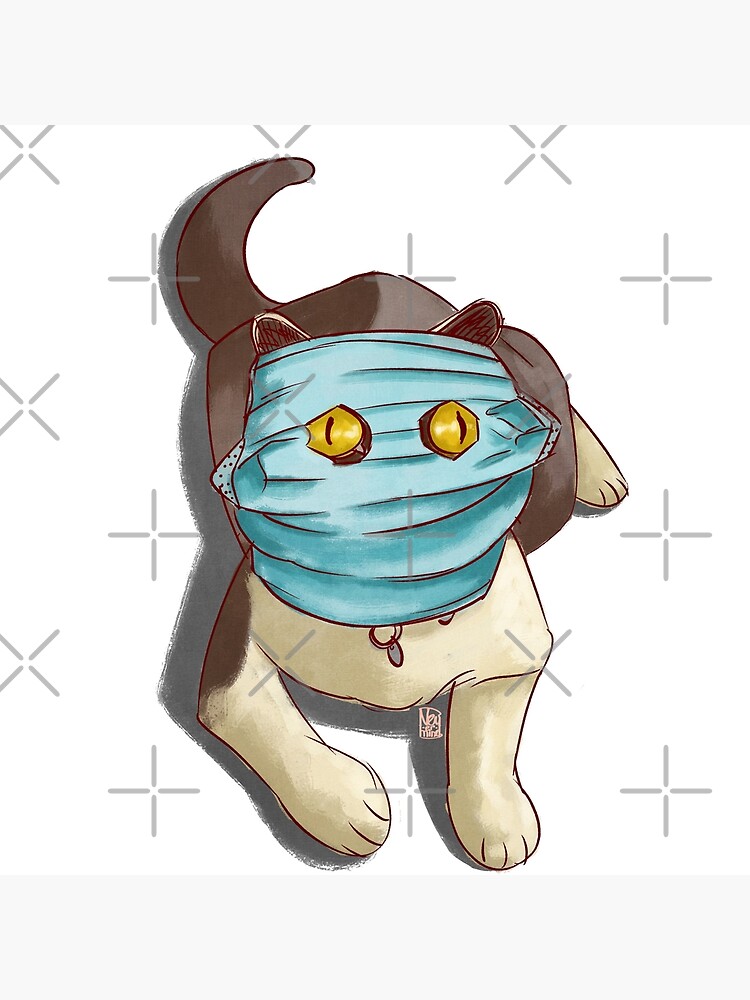 "masked cat " Poster for Sale by NevermindOnArt | Redbubble