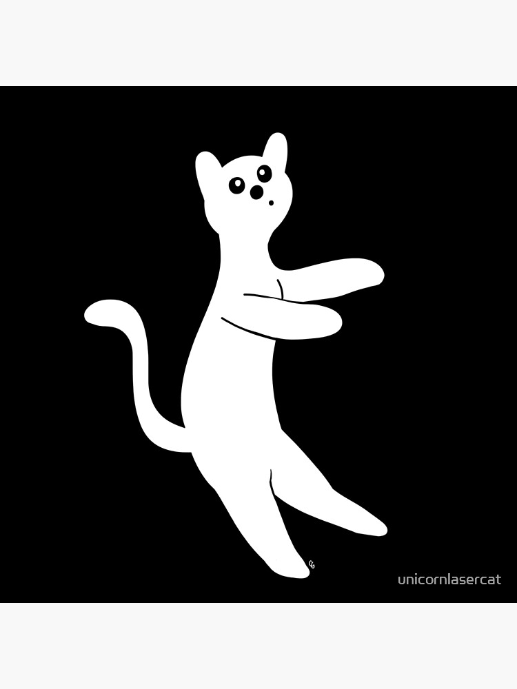 "Inverted Cat Dance" Poster for Sale by unicornlasercat | Redbubble