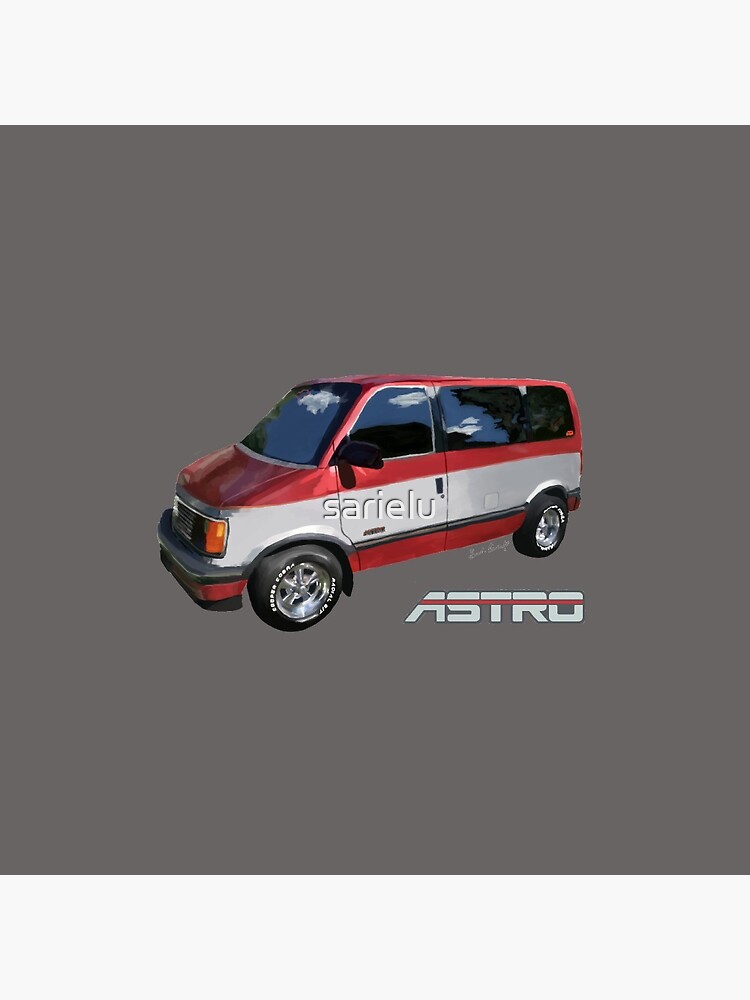 "Chevy Astro Van with Logo" Pin by sarielu | Redbubble