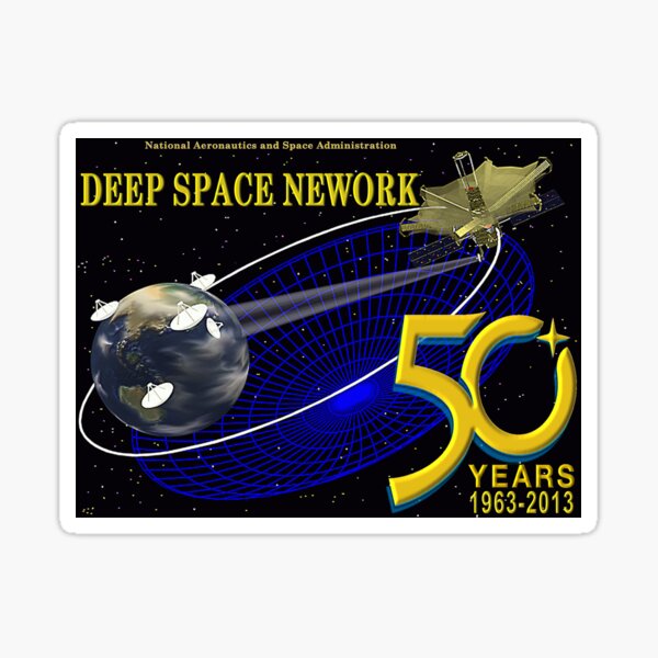 "DSN at 50!" Sticker for Sale by Spacestuffplus | Redbubble