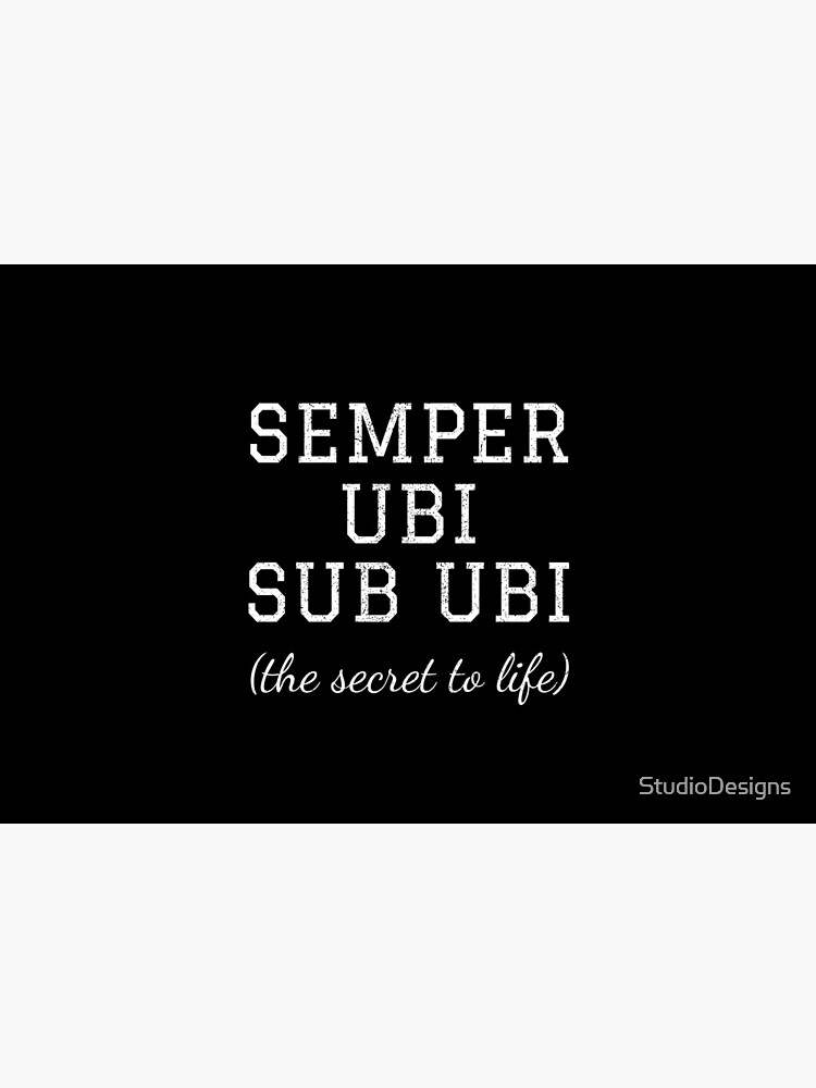 "Semper Ubi Sub Ubi - The Secret to Life" Mask for Sale by ...