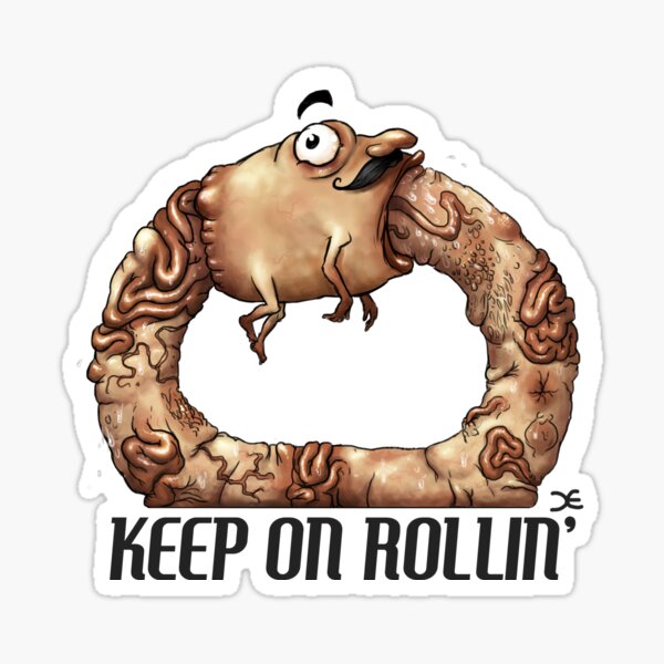 "Keep On Rollin' - sticker" Sticker by Demmy | Redbubble