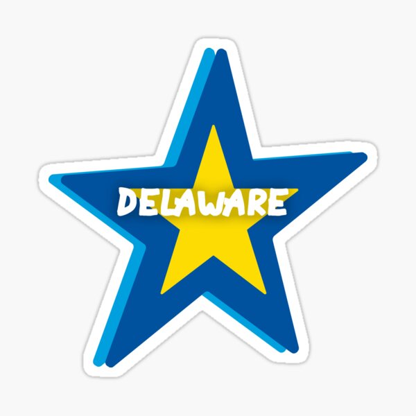 "Delaware Star" Sticker by NicholasForbes | Redbubble