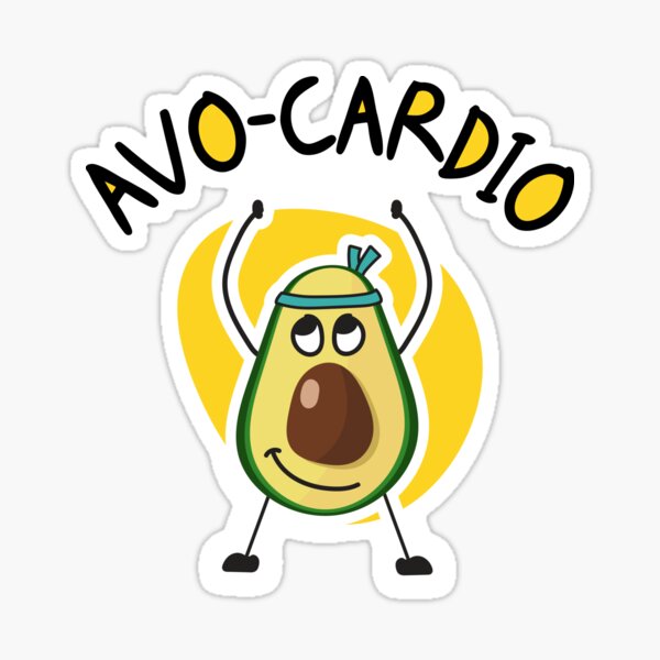 Avo Cardio Stickers | Redbubble