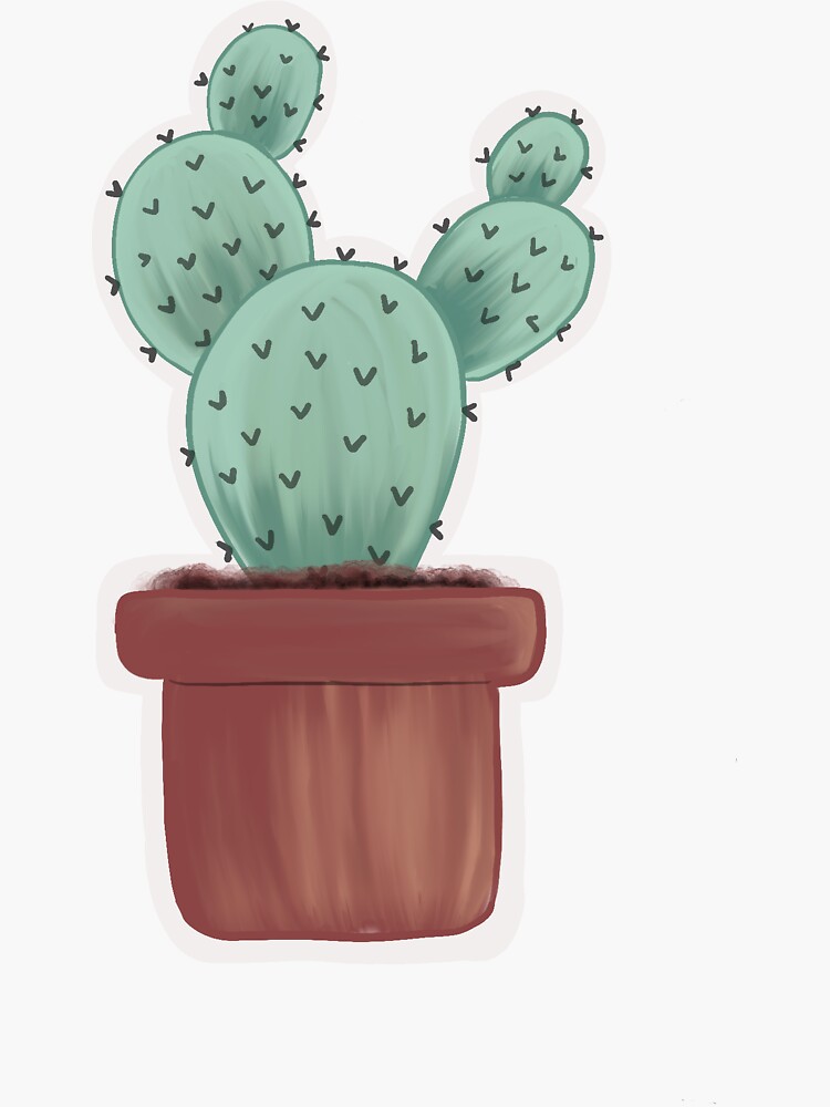 "Succulent Sticker, Cacti Sticker, Cactus Sticker" Sticker for Sale by ...