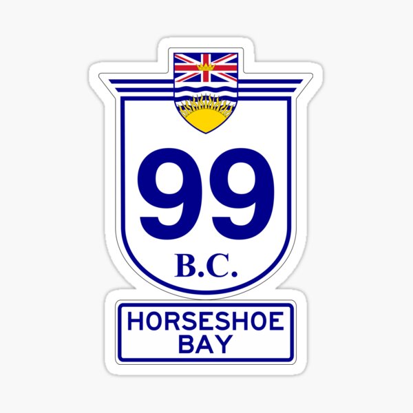 "BC 99 - Horseshoe Bay" Sticker for Sale by NewNomads | Redbubble
