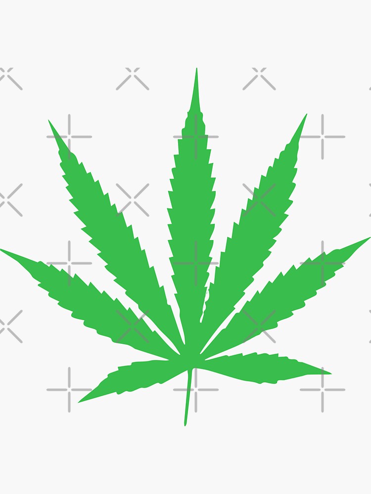 "Pot Leaf" Sticker for Sale by mstark | Redbubble