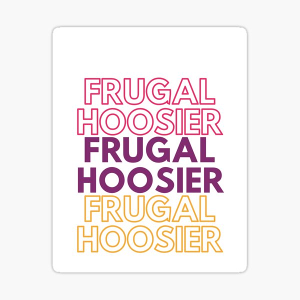 "Frugal Hoosier" Sticker for Sale by aldihaulic | Redbubble