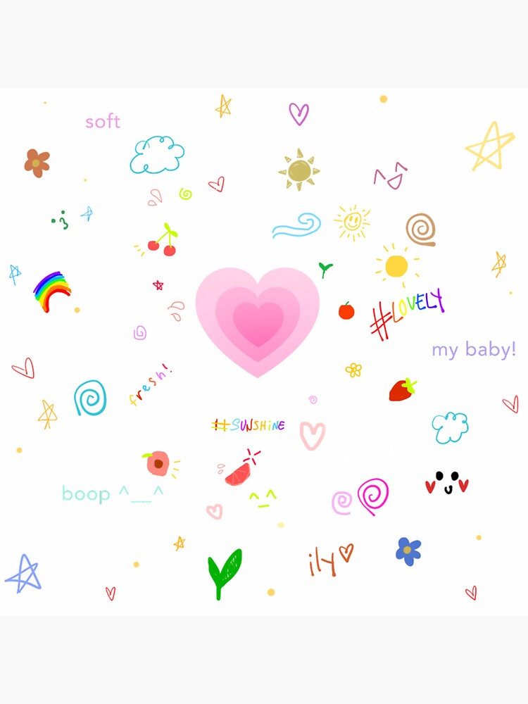 "cute soft" Sticker by arift5h | Redbubble