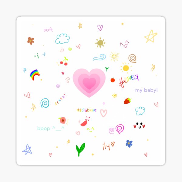 "cute soft" Sticker by arift5h | Redbubble