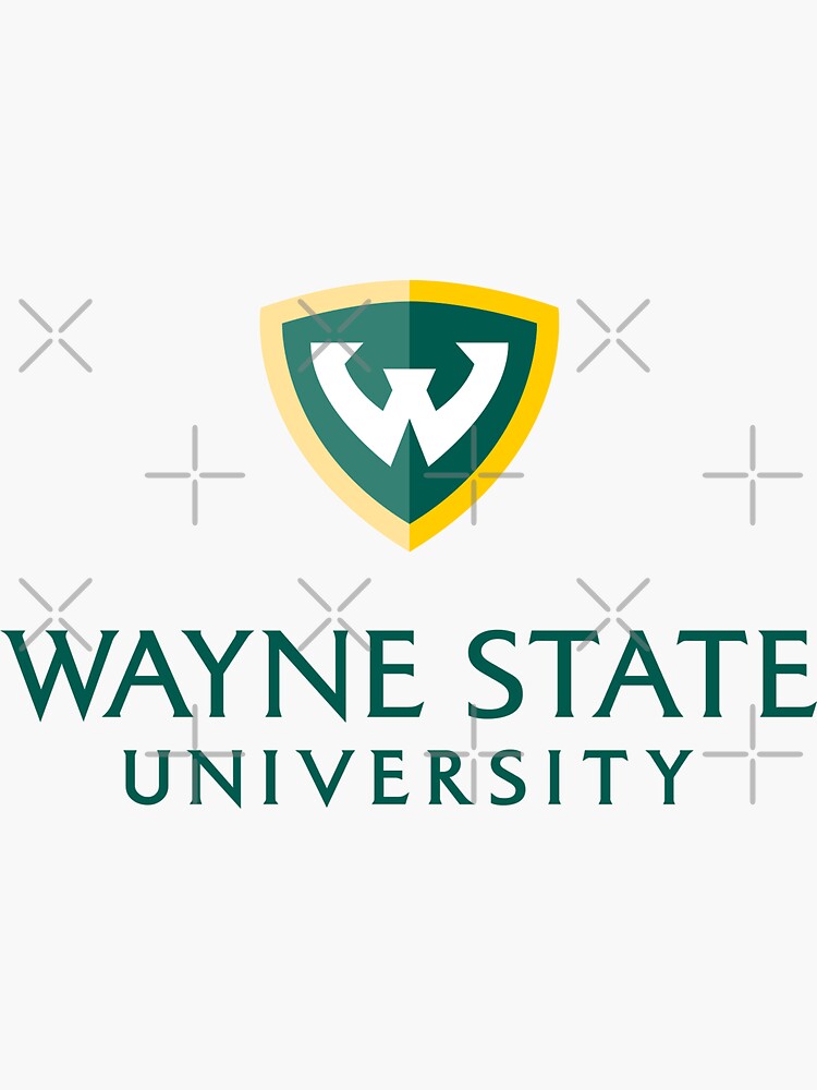 "Wayne State Logo" Sticker for Sale by drewsandler | Redbubble