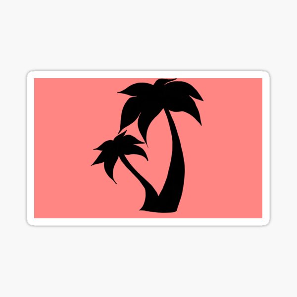 "Black Palm Tree" Sticker for Sale by ArtByVictoria26 | Redbubble