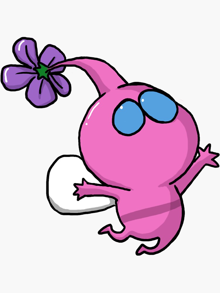 Pegatina «Pink Jumping Pikmin» de GeinaMM | Redbubble