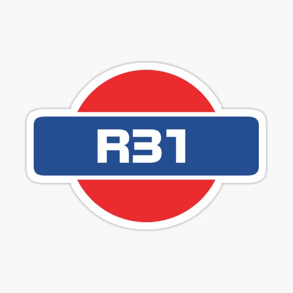 "R31 Skyline Badge" Sticker for Sale by ApexFibers | Redbubble