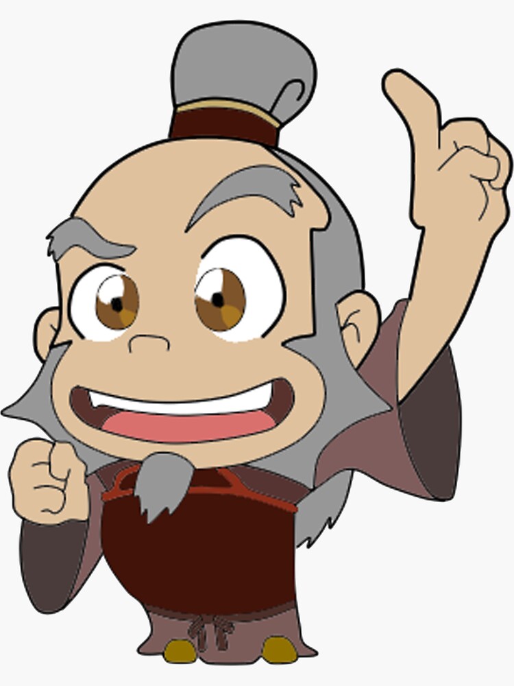 "Chibi Iroh" Sticker by AvatarYangchen | Redbubble