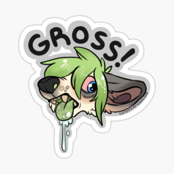 "GROSS FURRY-sticker only-" Sticker for Sale by RainbowRunner | Redbubble