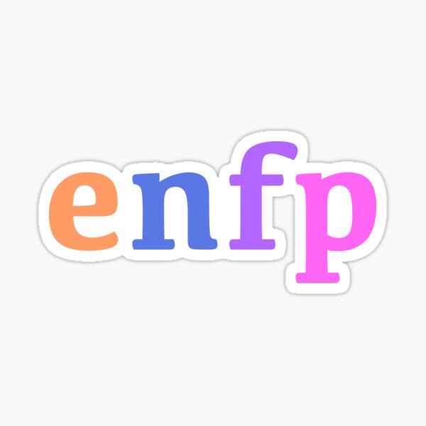 "Colourful Personality Type ENFP, The Champion" Sticker for Sale by ...