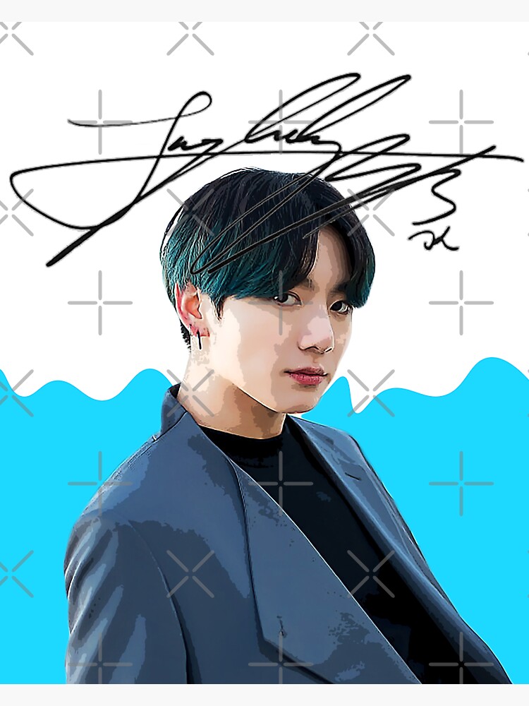 "JUNGKOOK - Autograph " Sticker for Sale by Kai-King88 | Redbubble