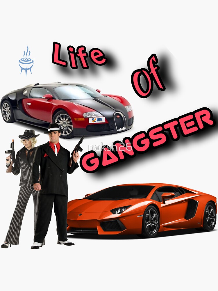 "GANGSTER" Sticker for Sale by naksh26 | Redbubble