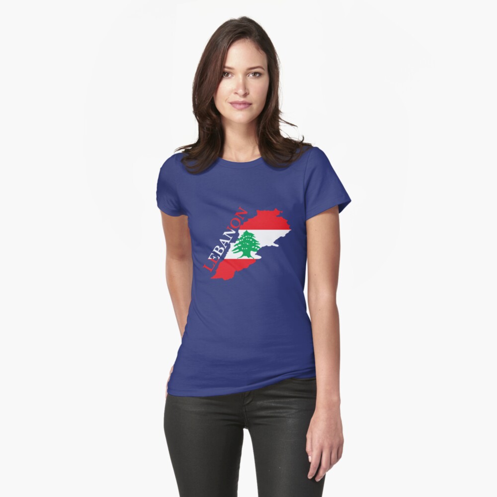 "Lebanon Flag Map" Essential T-Shirt for Sale by marosharaf | Redbubble