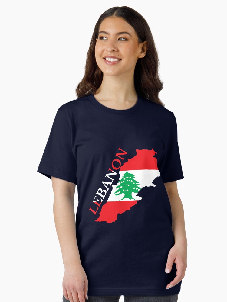 "Lebanon Flag Map" Essential T-Shirt for Sale by marosharaf | Redbubble