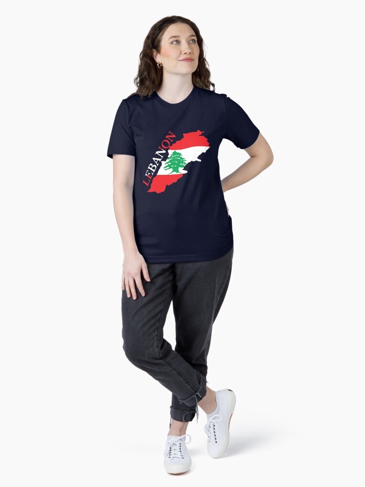 "Lebanon Flag Map" Essential T-Shirt for Sale by marosharaf | Redbubble