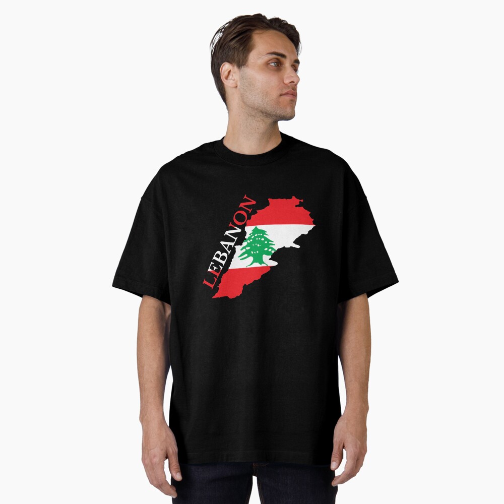 "Lebanon Flag Map" Essential T-Shirt for Sale by marosharaf | Redbubble