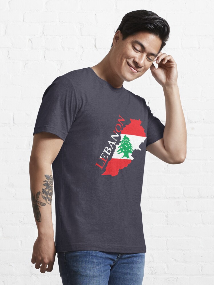 "Lebanon Flag Map" T-shirt by marosharaf | Redbubble