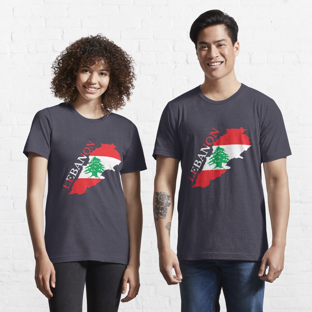 "Lebanon Flag Map" T-shirt by marosharaf | Redbubble