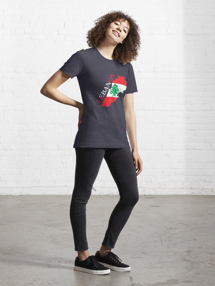 "Lebanon Flag Map" T-shirt by marosharaf | Redbubble