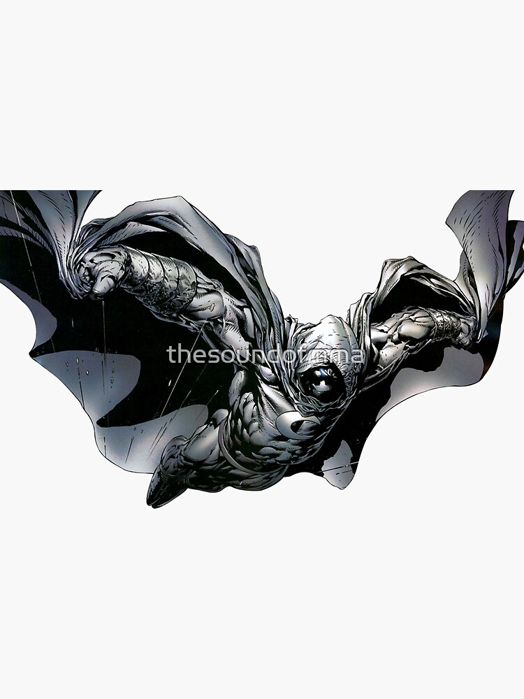 "Moon Knight" Sticker for Sale by thesoundofmma | Redbubble