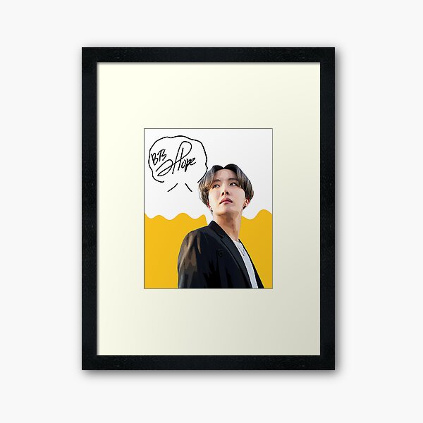 "JHOPE- Autograph " Framed Art Print for Sale by Kai-King88 | Redbubble