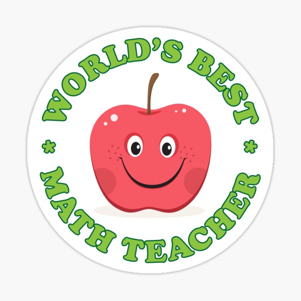 "World's best match teacher, round sticker and tote bag with red ...