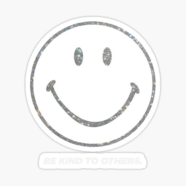 "Be Kind Smiley" Sticker by daisylramirez | Redbubble