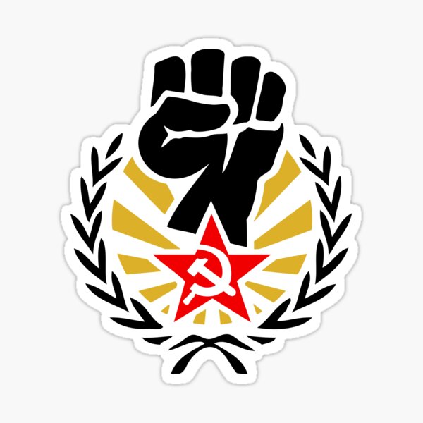 "Soviet Raised Fist with Red Star Stickers" Sticker by NeoFaction ...