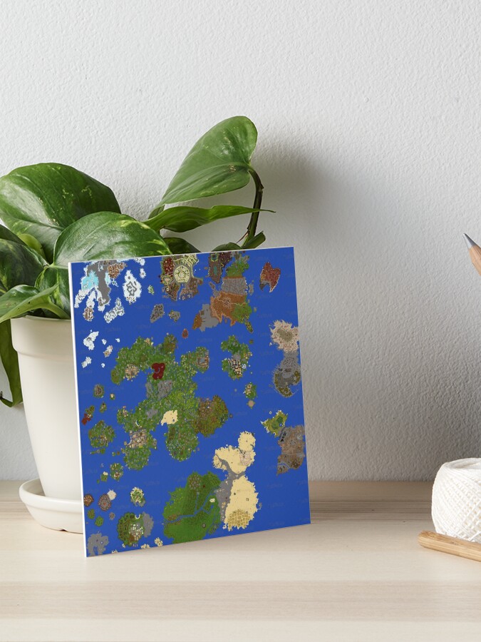 "Tibia map" Art Board Print for Sale by Tommy720 | Redbubble