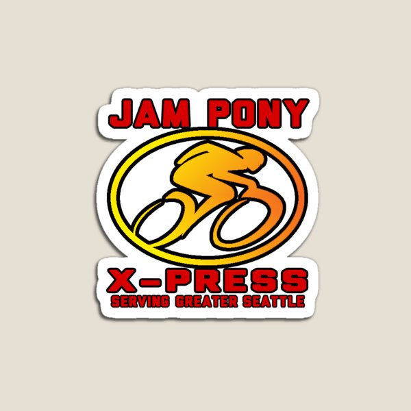 "Jam Pony X-Press Logo" Magnet for Sale by AceOfSuites | Redbubble