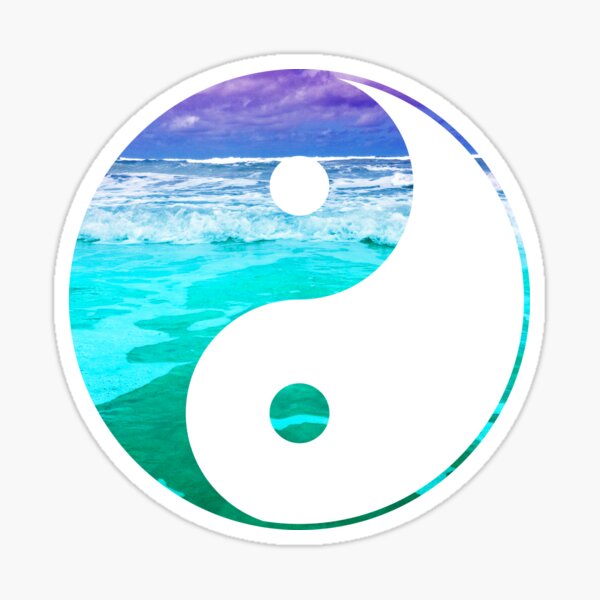 Purple Yin Yang Stickers | Redbubble