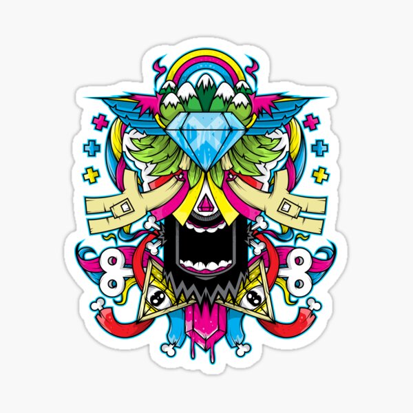 "Insightful Peace-Swiftyspade" Sticker by swiftyspade | Redbubble