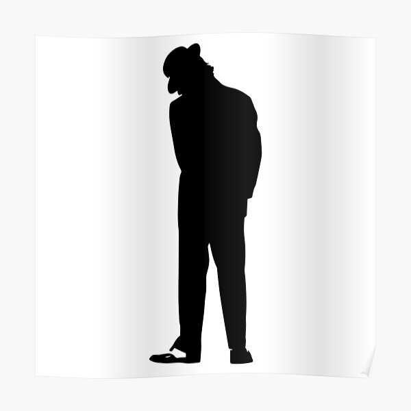 "Man with Hat Black Silhouette " Poster for Sale by funktiger | Redbubble