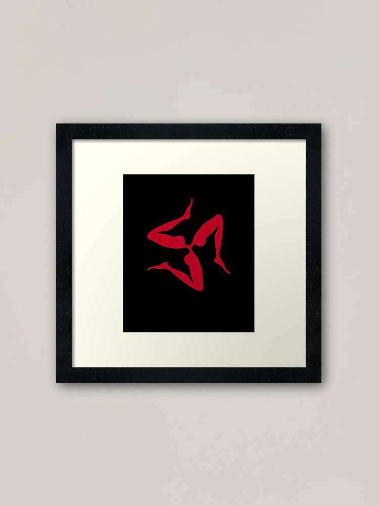 "Sicilian Three Legs Symbol in Japanese Red | Trinacria or Triquetra ...