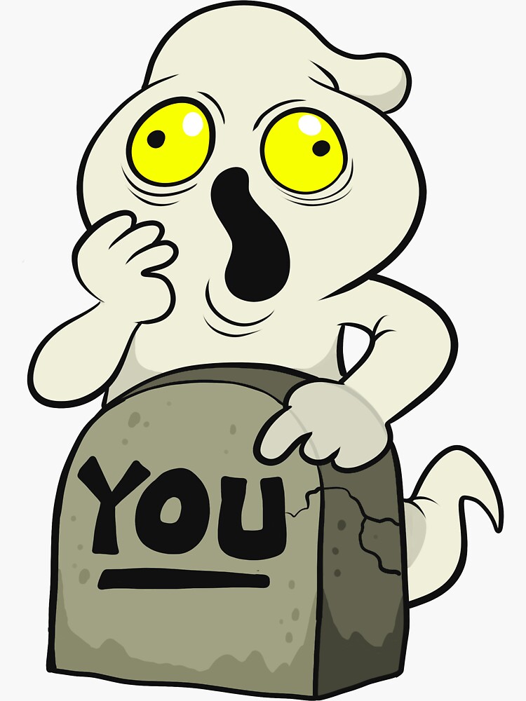 "Your Ghost" Sticker for Sale by bogleech | Redbubble