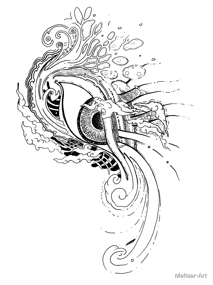 "Eye Zen Doodle Lineart" Poster for Sale by Meltser-Art | Redbubble