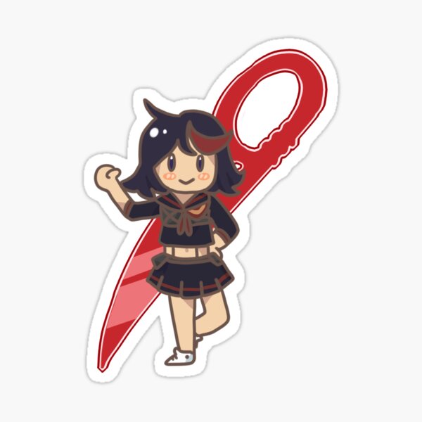 "Ryuko" Sticker for Sale by cute-neko | Redbubble