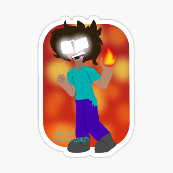 Minecraft Herobrine Stickers | Redbubble