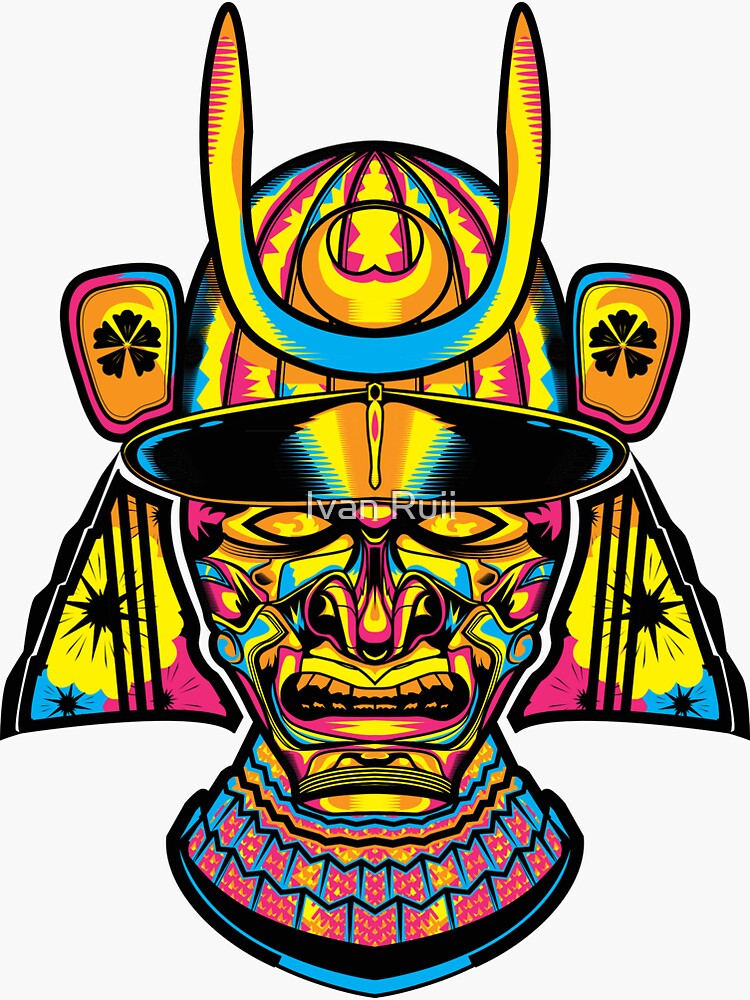"acid samurai" Sticker for Sale by ivanrui | Redbubble
