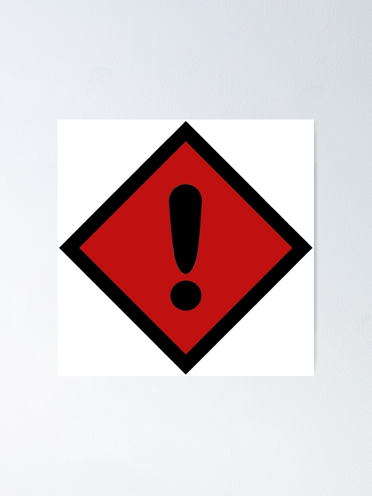 "Pictogram "Skin irritation"" Poster by WilliamPaterson | Redbubble