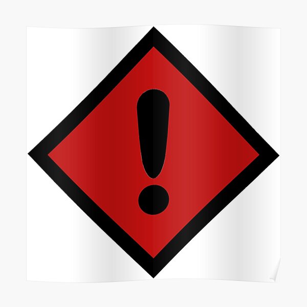 "Pictogram "Skin irritation"" Poster by WilliamPaterson | Redbubble